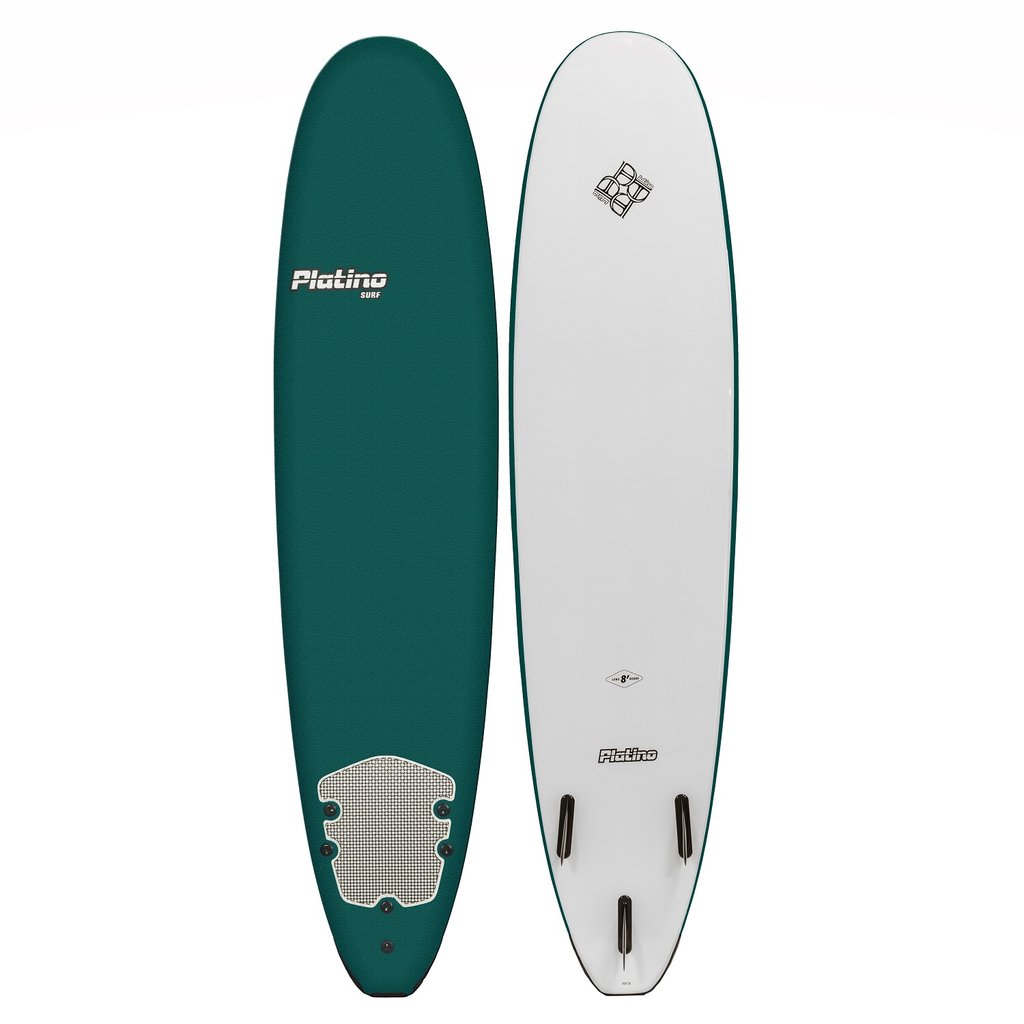 Platino 8ft soft top softboard malard green – Boardzone Surf Co.
