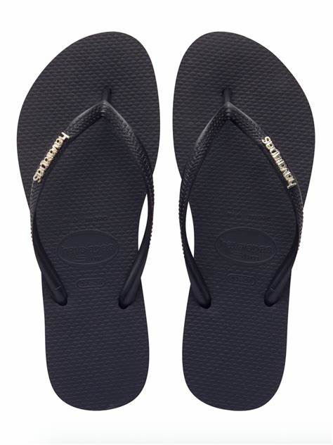 Havaianas Slim Logo Metalic Silver – Boardzone Surf Co.